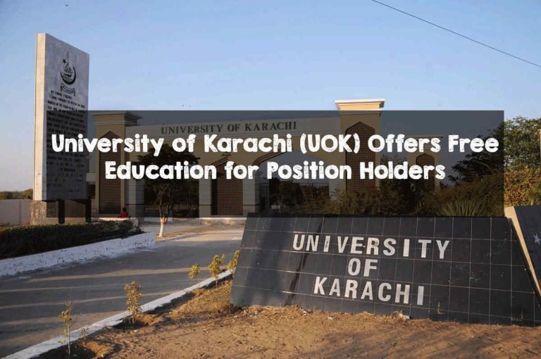 University of Karachi (UOK) Offers Free Education for Position Holders