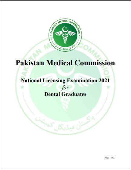 PMC Announced NLE 2021 Syllabus For Dental Graduates