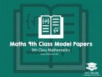 Maths 9th Class Model Papers 2024 [Download PDF]
