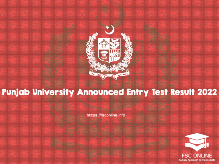 Punjab University Announced Entry Test Result 2022