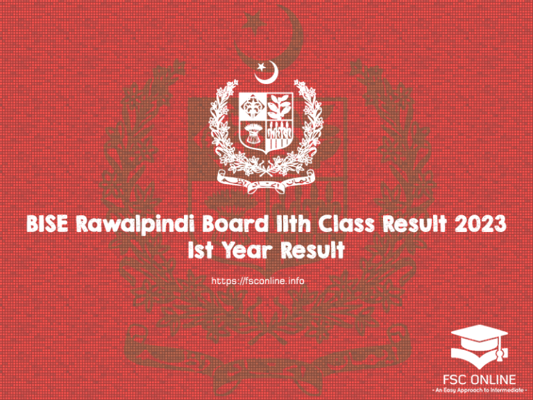 BISE Rawalpindi Board 11th Class Result 2023 | Fsc 1st year Result